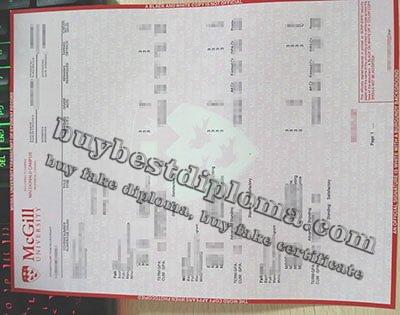 The Hidden Market of Fake McGill University Transcript