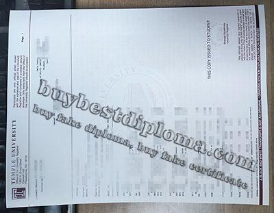 How to Make A Fake Temple University Transcript Look Real