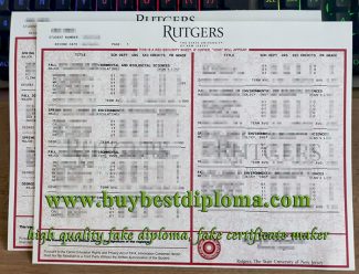 How to Make A Fake Rutgers University Transcript Looks Real