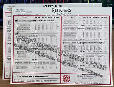 How to Make A Fake Rutgers University Transcript Looks Real