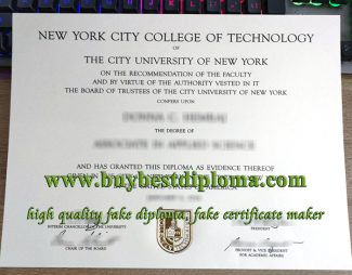 How to Make A Fake New York City College of Technology Diploma