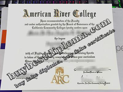 Ideas to make a American River College diploma look real