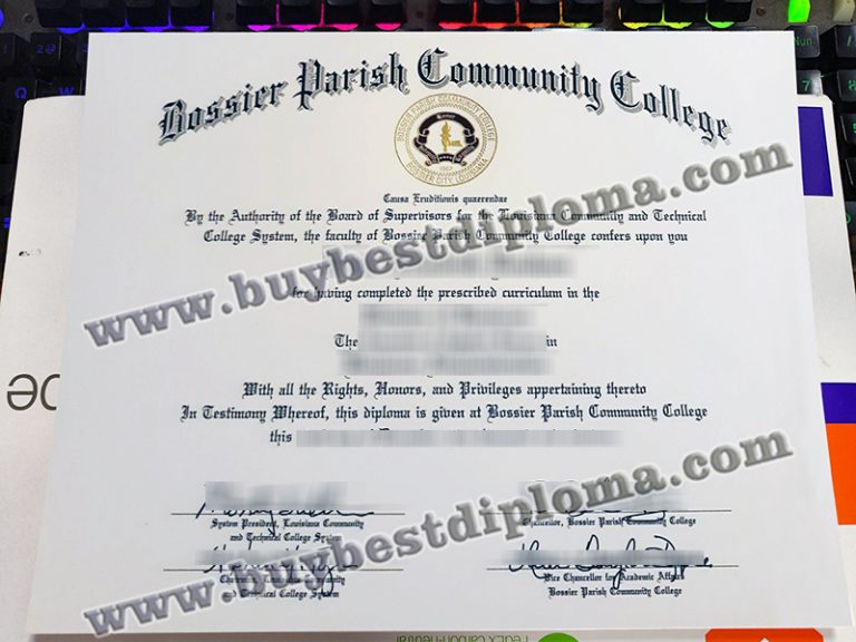How to get fake Bossier Parish Community College Diploma in 2024