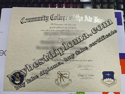How Much to Order Fake Community College Of The Air Force Diploma
