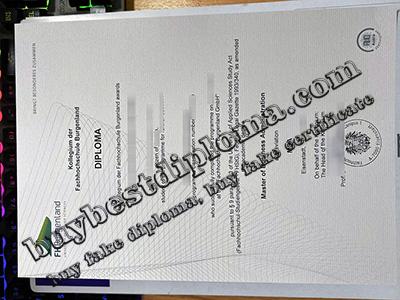 Where to Order Fachhochschule Burgenland Diploma in Austria
