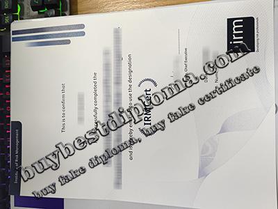 Can I Buy Fake Institute Of Risk Management Certificate in UK?