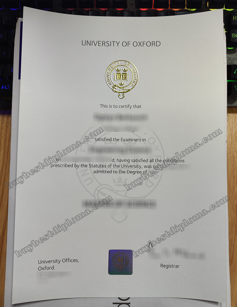 What's the key techniques to make a University Of Oxford Diploma