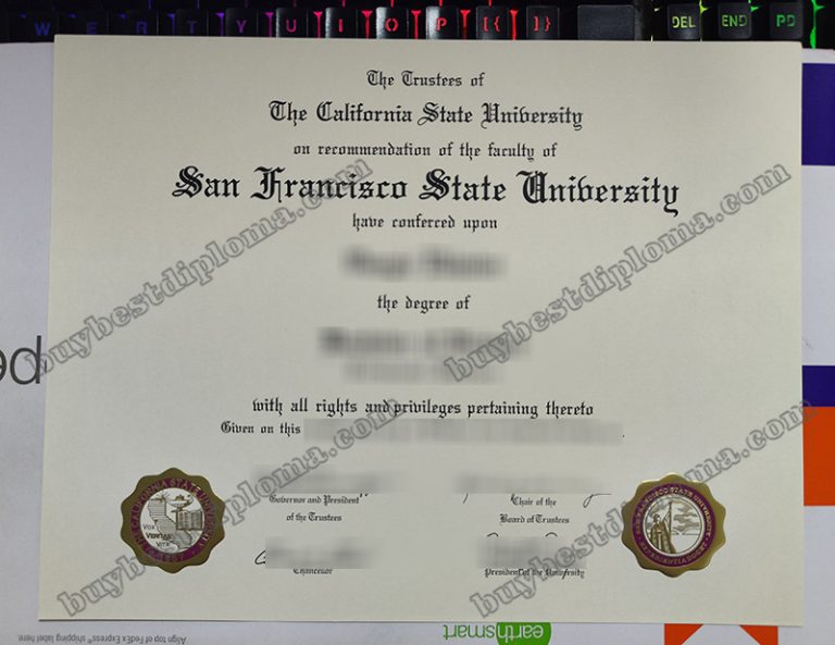 Behind The Scenes Of Duplicating A SFSU Diploma
