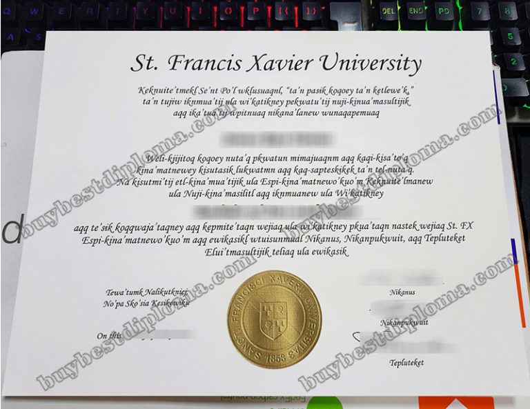 How A St. Francis Xavier University Diploma Looks