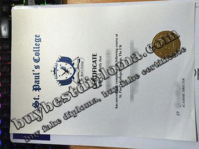 Your Step by Step Guide to Order Fake St Paul's College Diploma