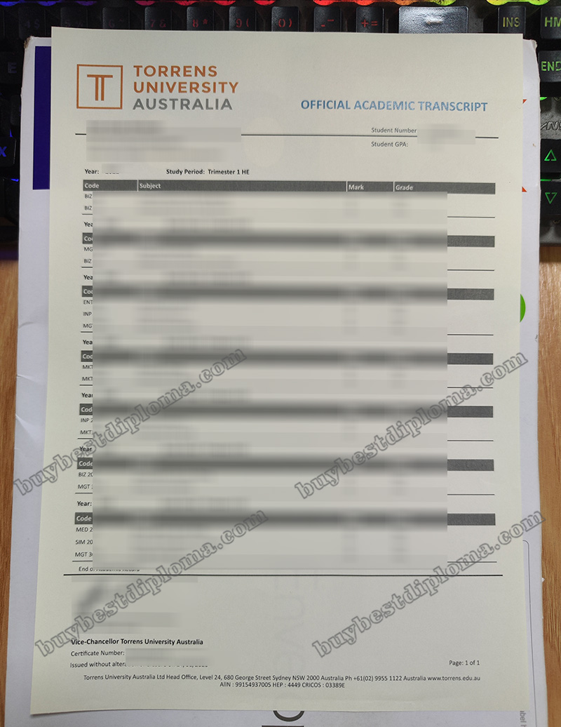 How to Create A Torrens University Transcript in Australia