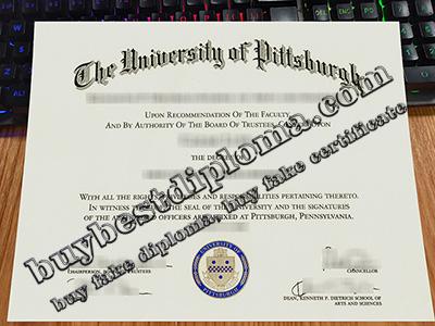 The Costs to Make Fake University of Pittsburgh Diploma with Transcript